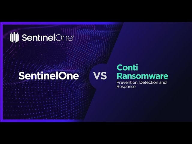 SentinelOne VS Conti Ransomware - Protect Mode | SentinelOne ES
