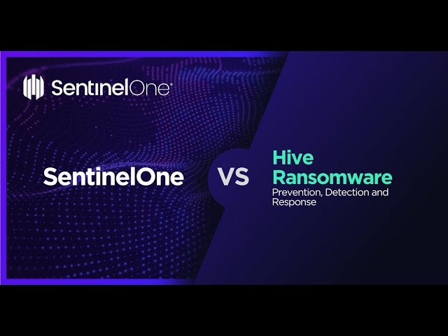 SentinelOne Vs. Hive Ransomware – Protect Mode | SentinelOne ES