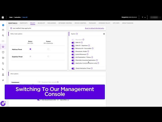 SentinelOne Vs. RevengeRAT – Mitigation and Rollback | SentinelOne ES