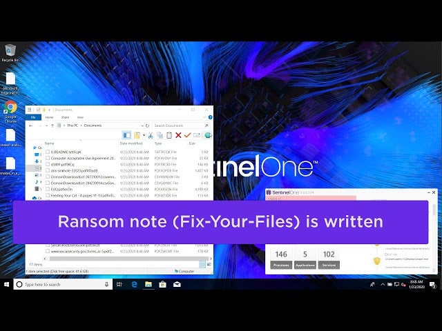 SentinelOne vs Snake Ransomware | SentinelOne ES