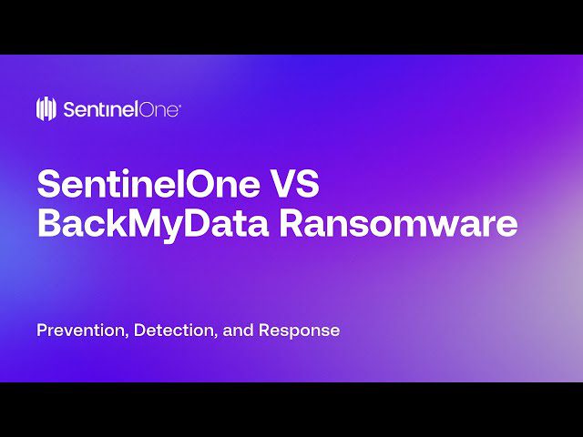 SentinelOne Demo: SentinelOne VS BackMyData Ransomware - Protection ...